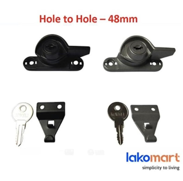 Buy 【Window Sliding Lock with Key - Right - Black Aluminium Casement ...