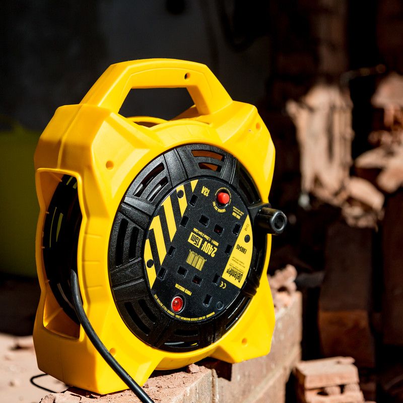 Buy 【Defender 15m Industrial Cable Box Reel / Extension Cable / Cable ...