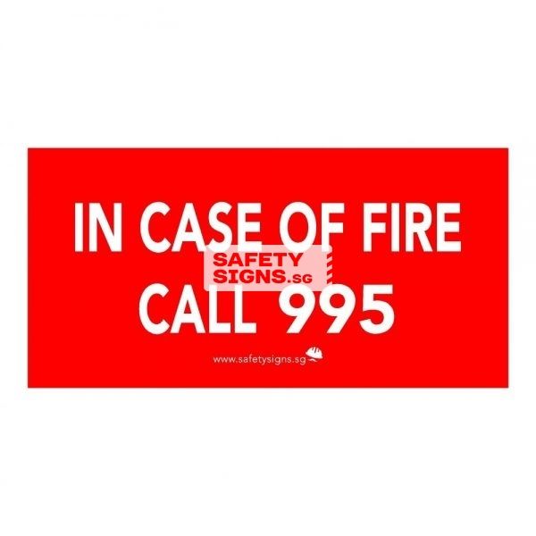Buy 【In Case Of Fire Call 995 (F027_ACR5) Sold in pack of 5pcs】 from ...