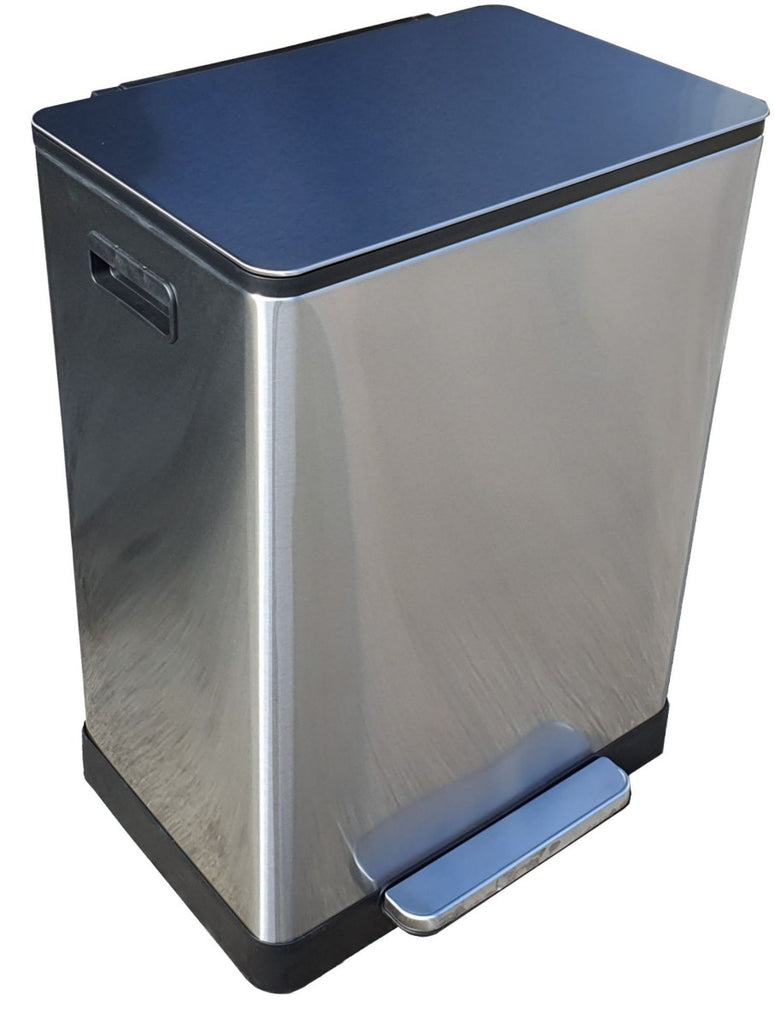 Buy 【60 Litres Stainless Steel Step-on Foot Pedal Bin】 from Trusted ...